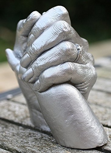 3D Pro imprints Couple hand Silver, casting impressions of hand casting ...