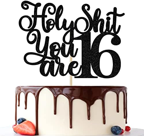 Amazon.com: 16th Birthday Cake Decorations Set Include 16th Birthday ...