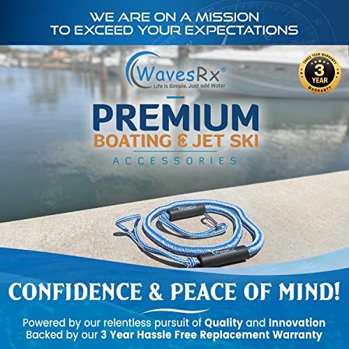 Snapklik.com : WavesRx DockingPal Premium Bungee Dock Line 6-8