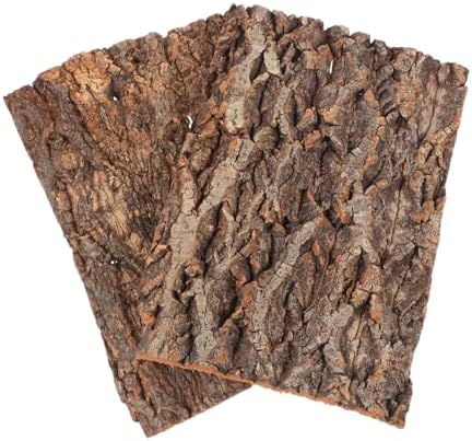 SHINEOFI 2Pcs Reptile Tree Bark Terrarium Cork Bark Background Boards ...