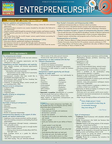 Amazon.com: Entrepreneurship (Quick Study Business) eBook : BarCharts ...