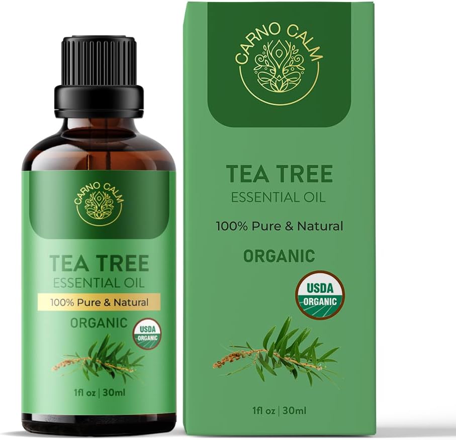 Carno Calm Tea Tree Oil for Skin | 100% Pure Tea Tree Essential Oil ...