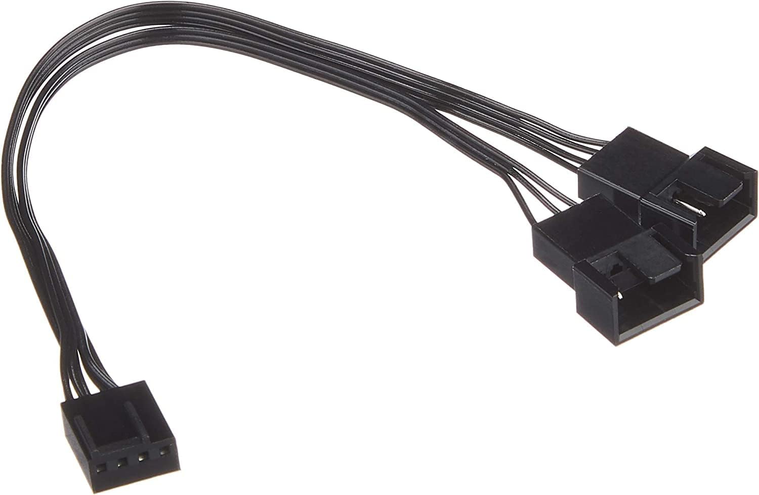 Amazon.co.jp: AINEX PWMファン用二股電源リボンケーブル 15cm ブラック CA-098A : パソコン・周辺機器