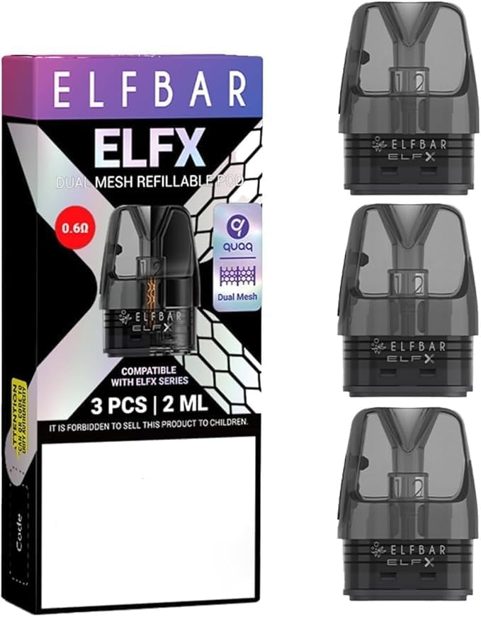 ELFBAR ELFX Vape Kit - E-cigarette Starter Vape Kit, Long Lasting ...