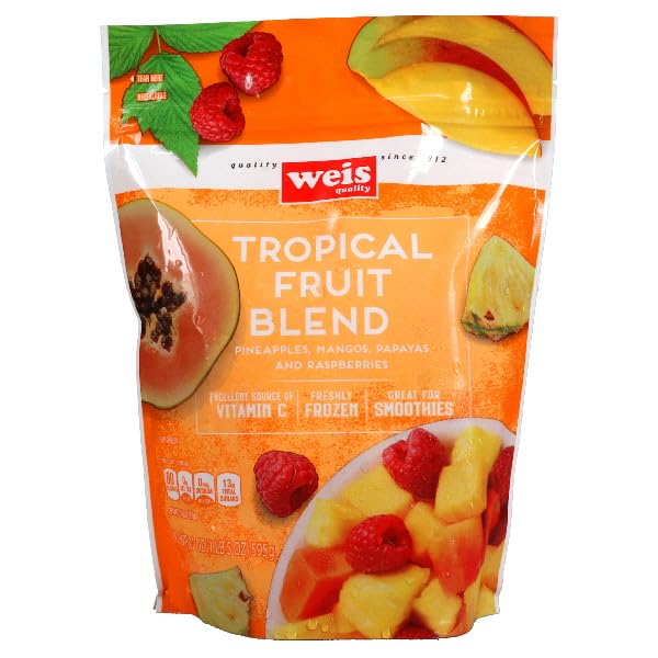 Amazon.com: Weis Quality, Frozen Fruit Tropical Blend, 21 Ounce ...