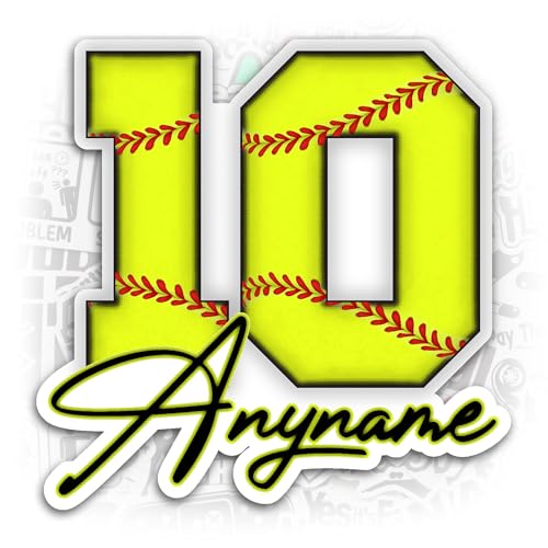 Amazon.com: Personalized Name and Number SoftBall Baseball Football ...