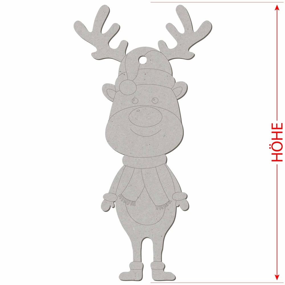 Cardboard Reindeer Pattern