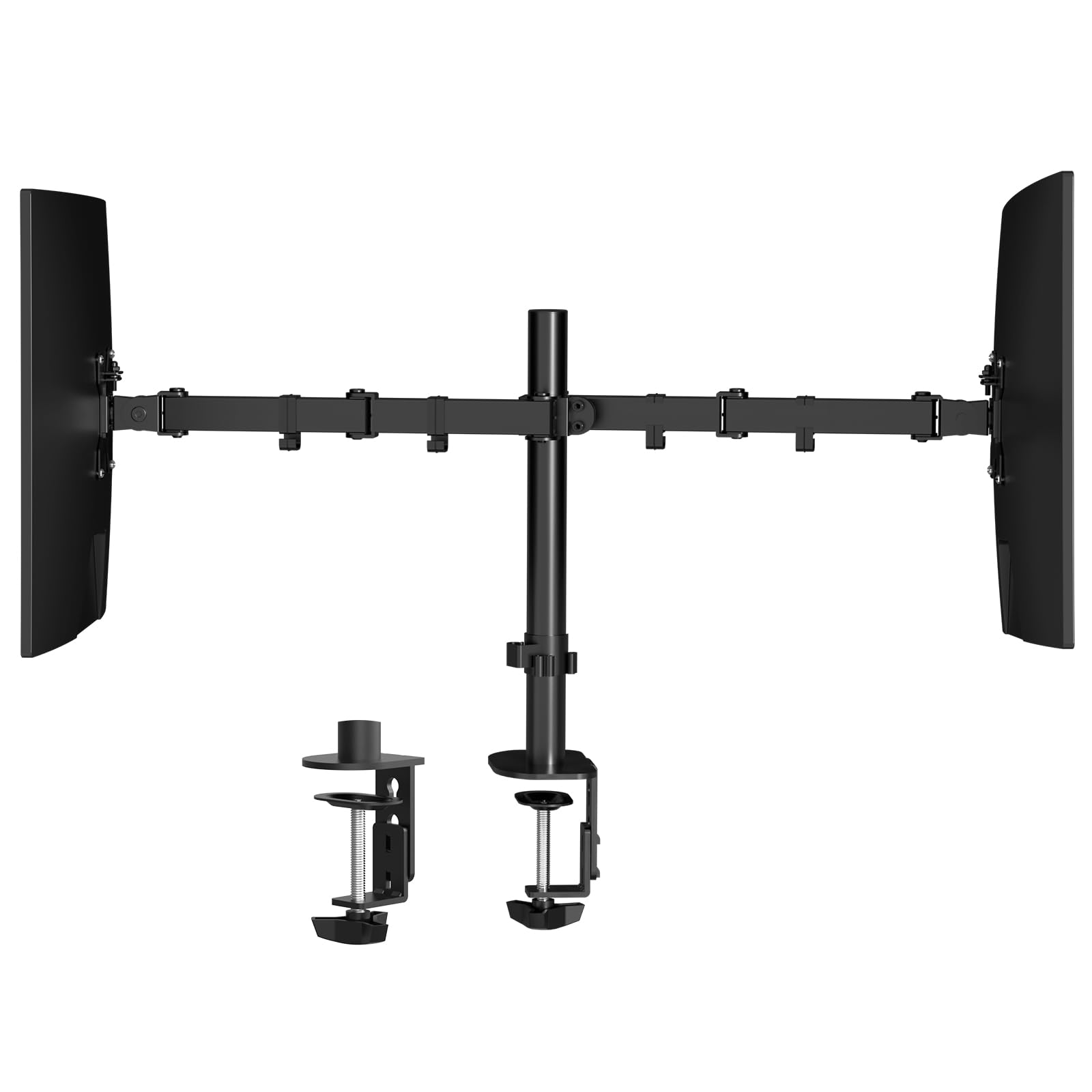 Amazon.com: Pholiten Dual Monitor Arm, Monitor Stands for 2 Monitors ...