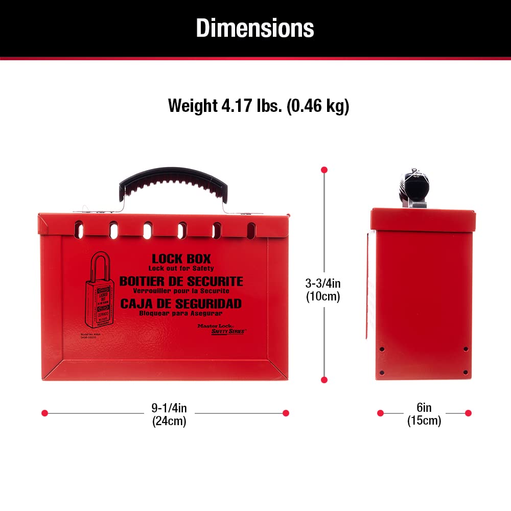Buy Master Lock 498A Lockout Tagout Portable Group Lock Box Online in ...