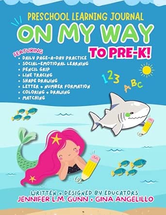 Amazon.com: On My Way to Pre-K!: A page-a-day learning workbook journal ...
