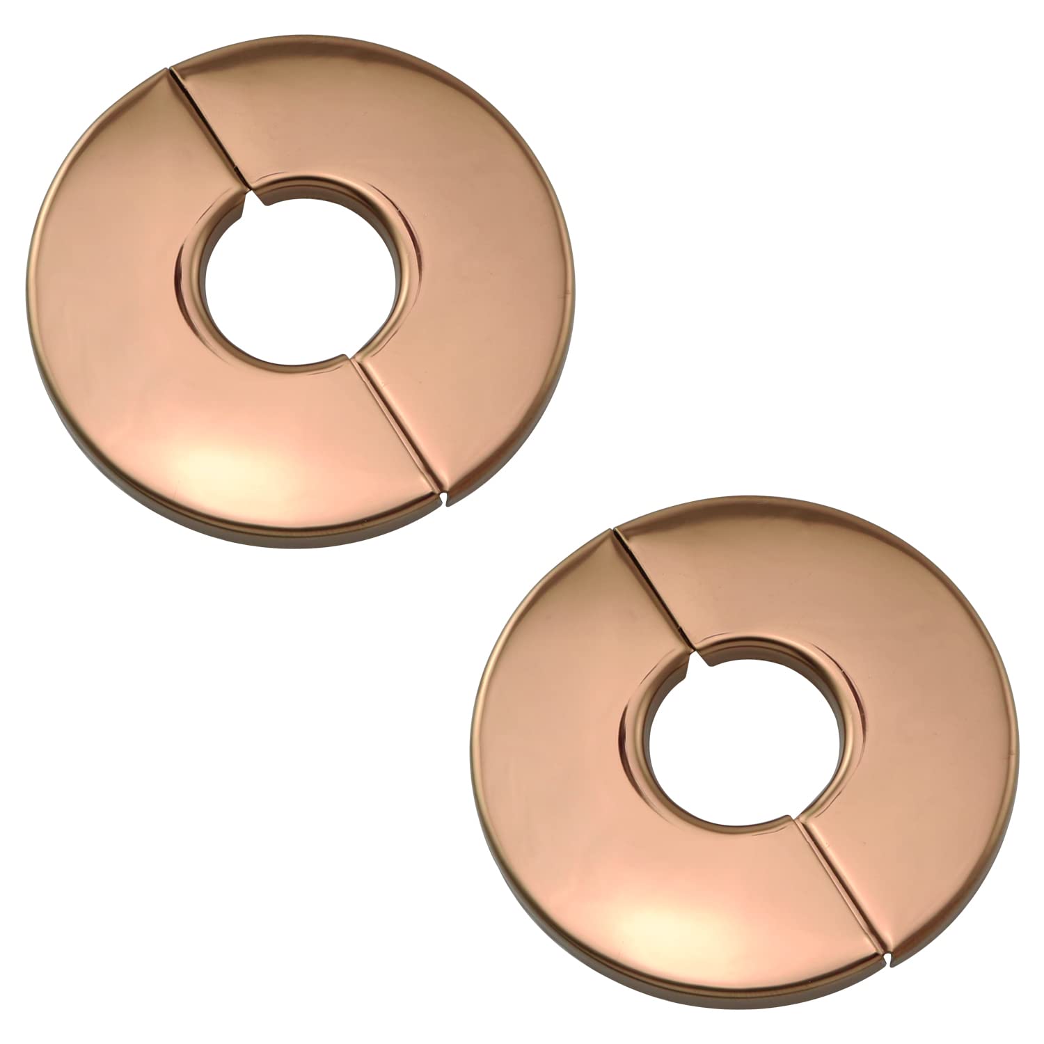 Wall Split Flange JianLing 2pcs Rose Gold 304 Stainless Steel Round ...