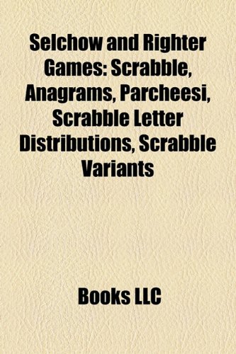 Selchow and Righter Games: Scrabble, Anagrams, Parcheesi, Scrabble ...