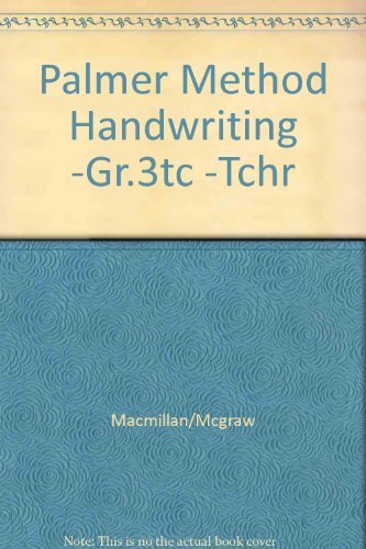 Palmer method transition or cursive, grade 3: King, Frederick M ...