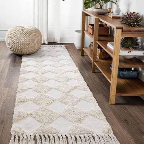 Amazon.com: LEEVAN Boho Runner Rug 2x4 ft Tufted Washable Bohemian ...