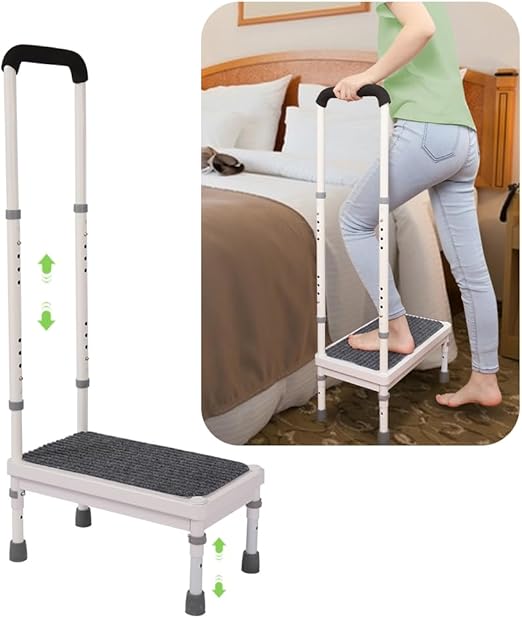 Amazon.com: Medical Step Stool with Handle for Elderly Bed Steps for ...