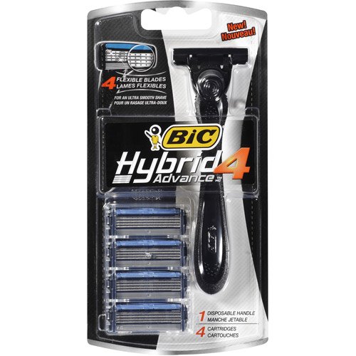 Amazon.com: Bic Hybrid Advance Razor, 4 Each (Pack of 3) : Beauty ...