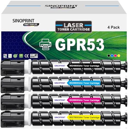 Amazon.com: SINOPRINT Remanufactured GPR-53 Toner Replacement for Canon ...