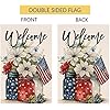 Amazon.com : 4th of July Floral Garden Flag 12x18 Vertical Double Sided ...