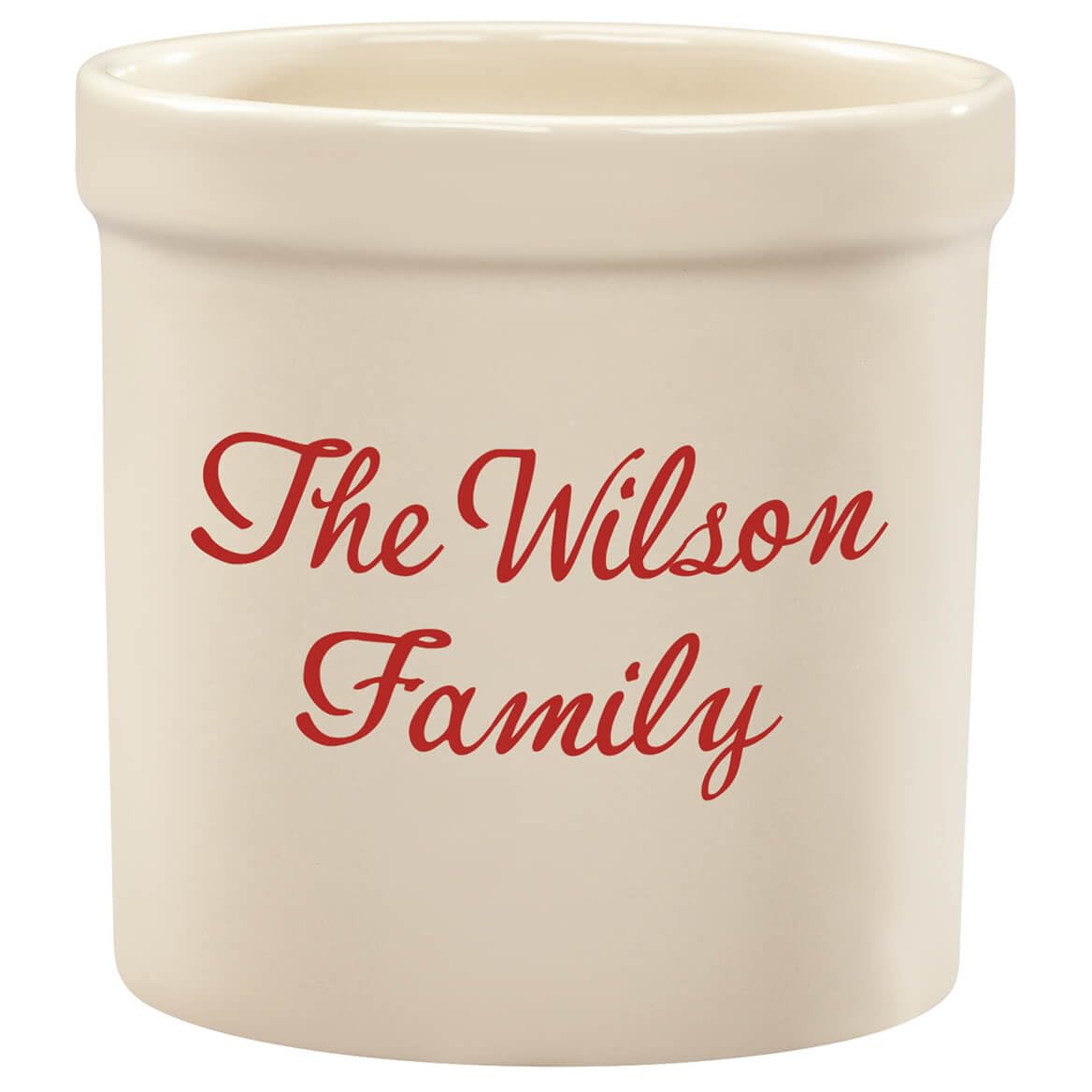 Amazon.com: Personalized Stoneware Crock, 2-Quarts, Natural Finish ...