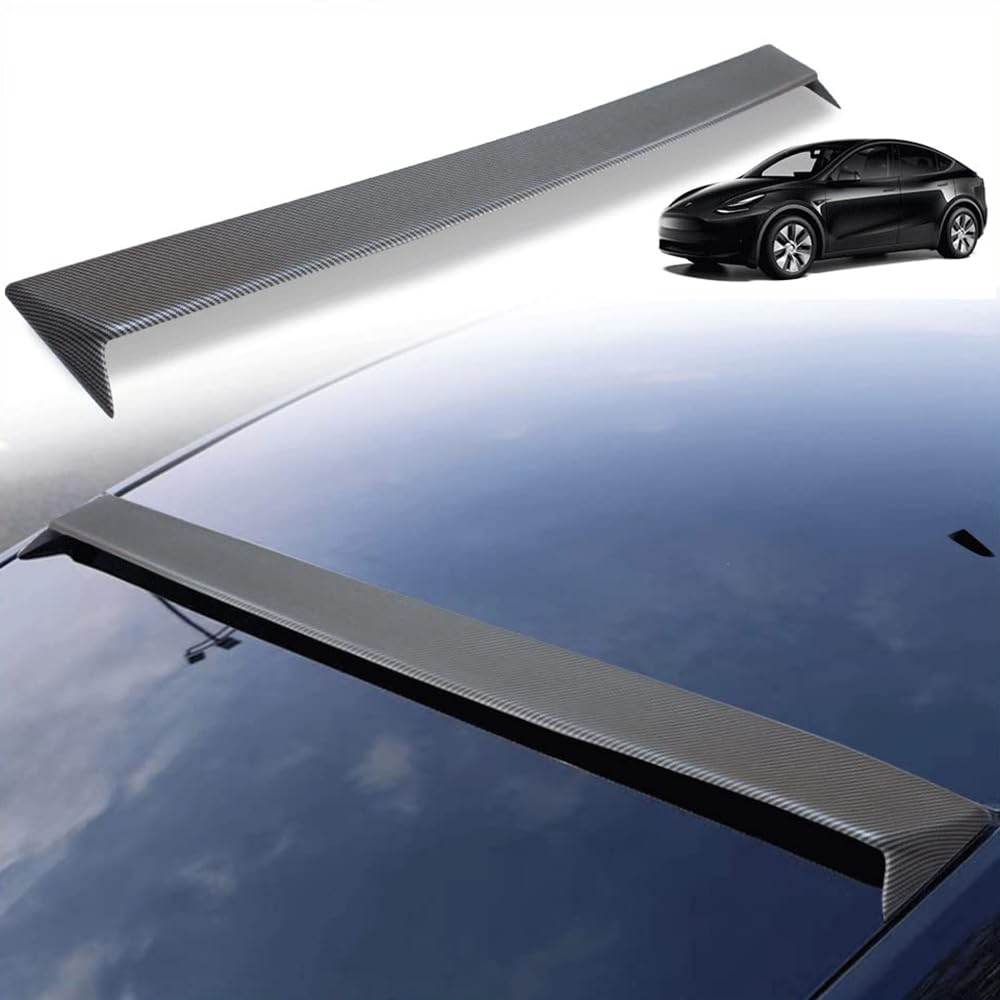 BestEvMod for Tesla Model Y Rear Spoiler Wings ABS for 2020-2024 Tesla ...