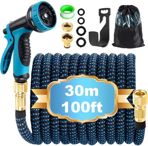 Expandable Garden Hose Pipe 30m 100ft, Hosepipes for Garden Water Hose ...