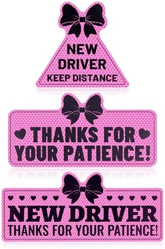 Amazon.com: 3pcs New Driver Signs, Magnet Learner Car Decal Adhesive ...