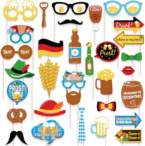 Amazon.com: Tudomro Oktoberfest Couple Photo Door Banner Party ...