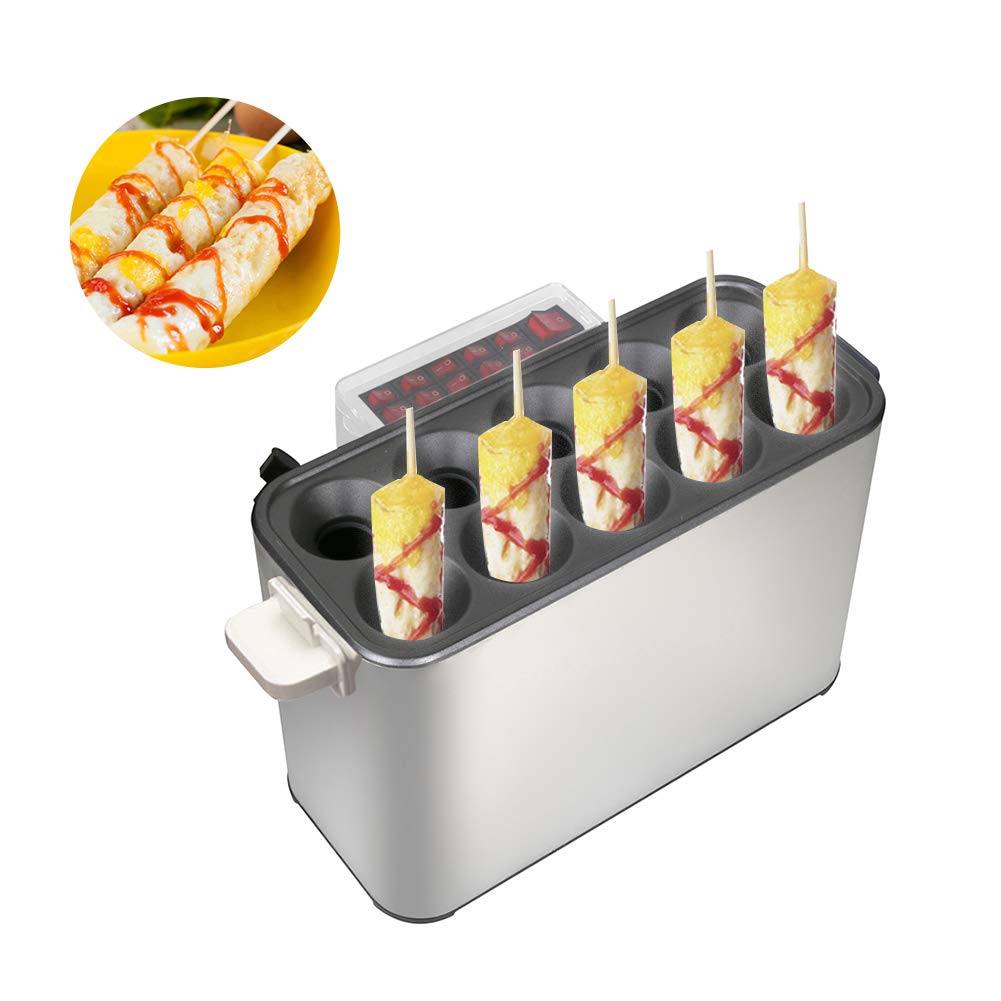 Buy 10 Holes Electric Hot Dog Roller Machine Commercial Non Stick Egg ...