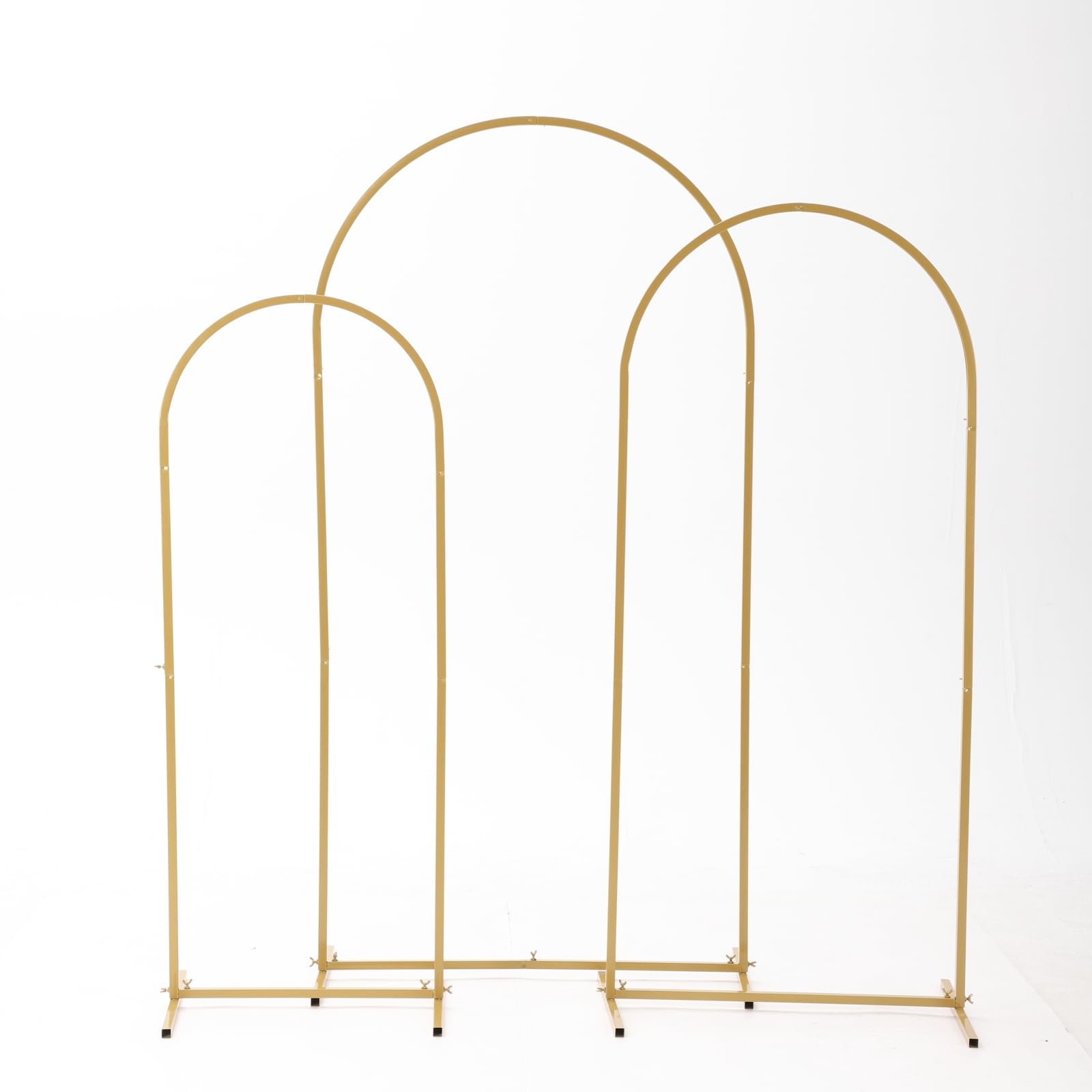 Snapklik.com : Gold Metal Arch Backdrop Stand Set