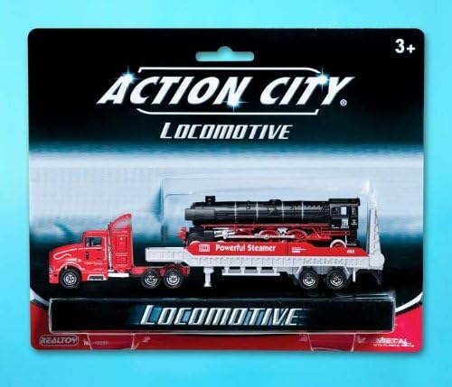 Daron RT18290B Action City Locomotive Transporter - Black : Amazon.co ...