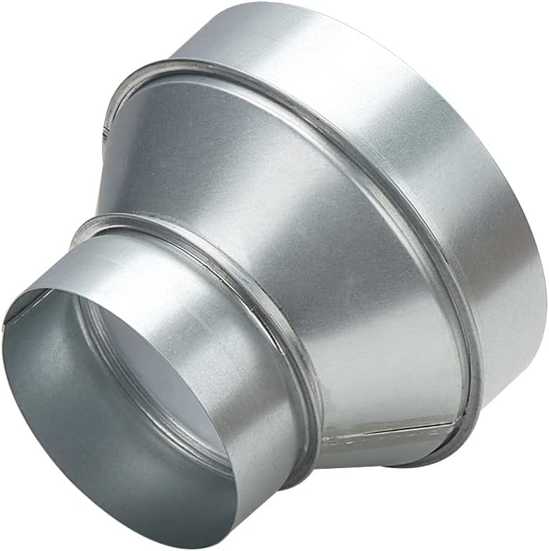Air Duct Reducer 5" to 4", A-KARCK Round Duct Adapter Galvanized Steel ...