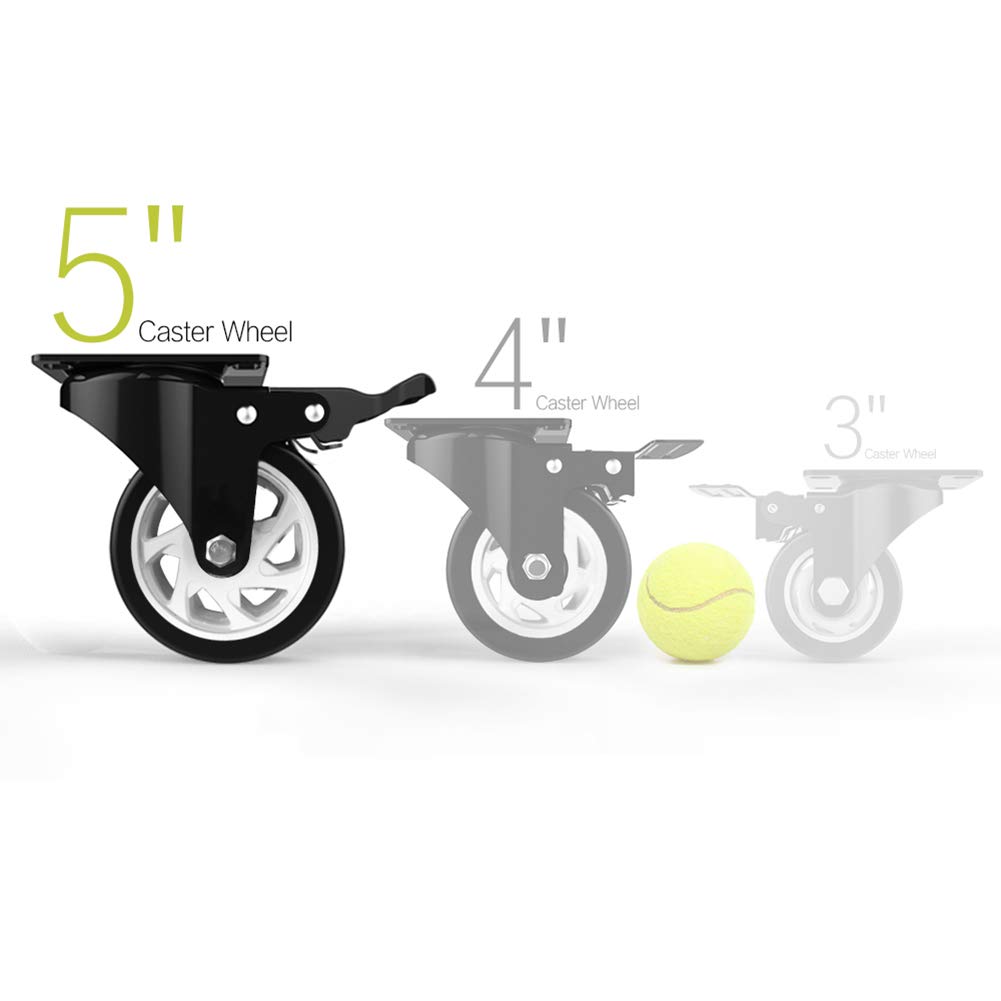Caster Wheels Heavy Duty 3 Inch Caster Wheels Set Of 4, Heavy Duty ...