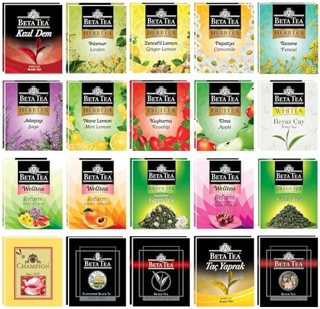 Amazon.com : Beta Tea Bags Sampler Assortment Variety Pack | Gift Box ...