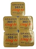 ・ブランド:Generic・製造元:ノーブランド・製造元/メーカー部品番号:SR44・商品名：SR44　酸化銀ボタン電池　5個・電圧：1.55V・サイズ：直径11.6 mm、高さ5.4 mm・用途：腕時計、体温計、測定機器など