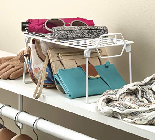 Whitmor Wire Grid Stacking Shelf Small, White, No Size – BigaMart