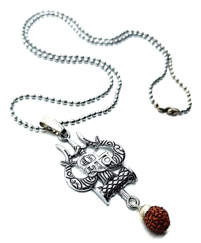 Buy Dynamic Retail Global Shiva Mahakal Locket Pendant Necklace Mahadev ...