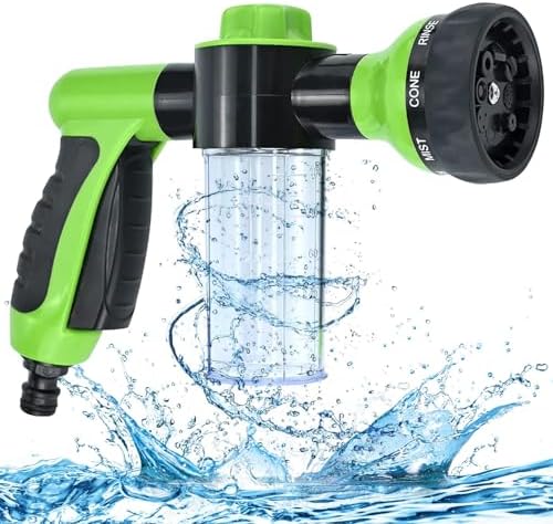 Hombasing Garden Hose Spray Gun, Adjustable Car Foam Sprayer with ...