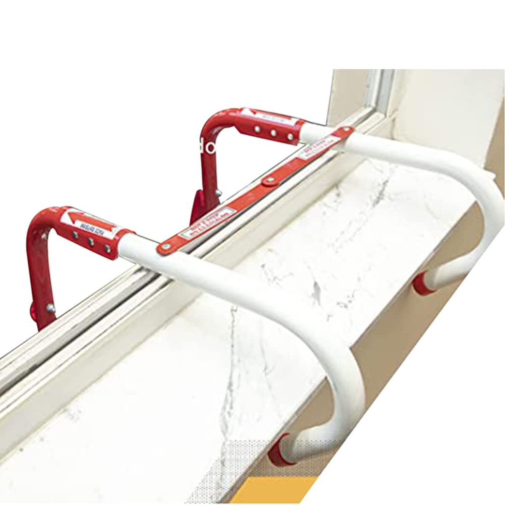Two-Story Fire Escape Ladder with Anti-Slip Rungs, Retractable Fire ...