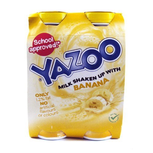 Amazon.com : Yazoo Banana Milk Drink 4x200ml 800g : Powdered Drink ...