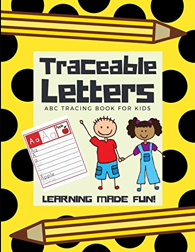 Amazon.com: Traceable Letters, ABC Tracing Book for Kids: Kids Learning ...