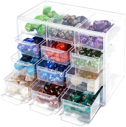 Amazon.com: HUHYNN Dice Storage Case for DND Dices, Acrylic Dice ...