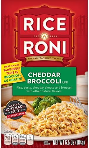 Amazon.com : Rice a Roni, Broccoli Au Gratin, 6.5 Ounce (Pack of 12 ...