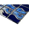 Tenedos Wave Sea Cobalt Blue with Calacatta Gold Porcelain Lineup ...