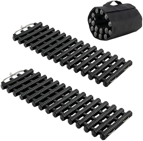 GiantexUK 2PCS Traction Mats, 23.5"/33.5"/39.5" Tire Recovery Track Pad ...