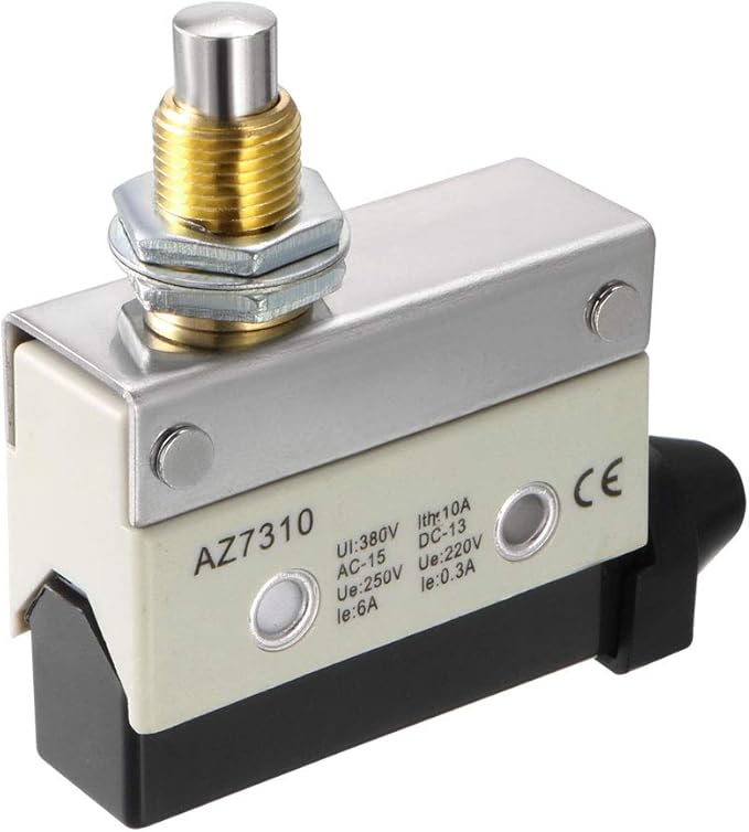 uxcell AZ-7310 SPDT 1NO+1NC Panel Mount Snap Button Type Momentary Micro Limit Switch - - Amazon.com
