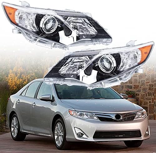 Amazon.com: GENRICS Headlight Assembly Pair Replacement for 2012-2014 Toyota Camry SE Projector ...