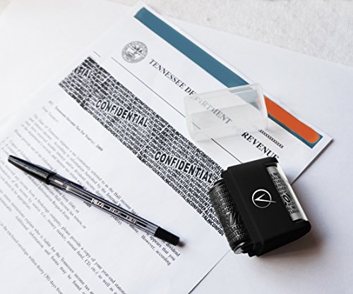 Snapklik.com : Identity Protection Roller Stamps Wide Kit, Including 3 ...