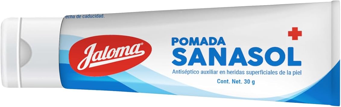 Jaloma Pomada Sanasol Auxiliar En Heridas Superficiales Tubo De 30