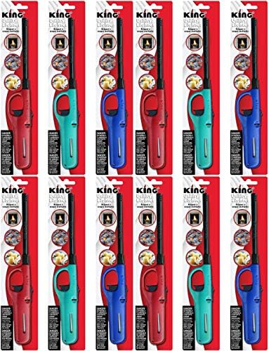 Amazon.com: 4 Pack King Long Lighter Multi Utility Lighter Assorted ...