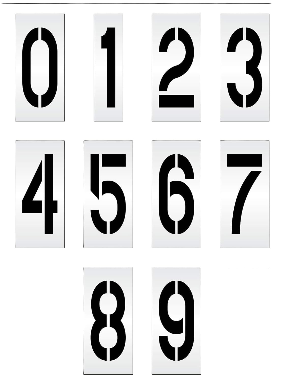 Amazon.com : Plastic Parking Lot Numbers and Stencils 36" Letters for ...